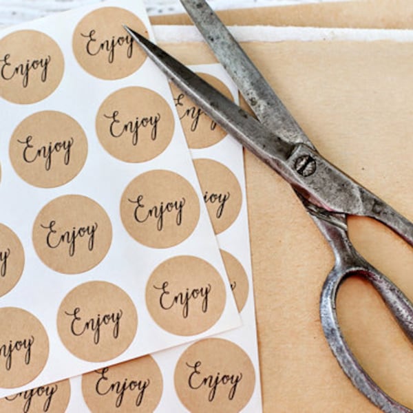 Enjoy Stickers - Etsy