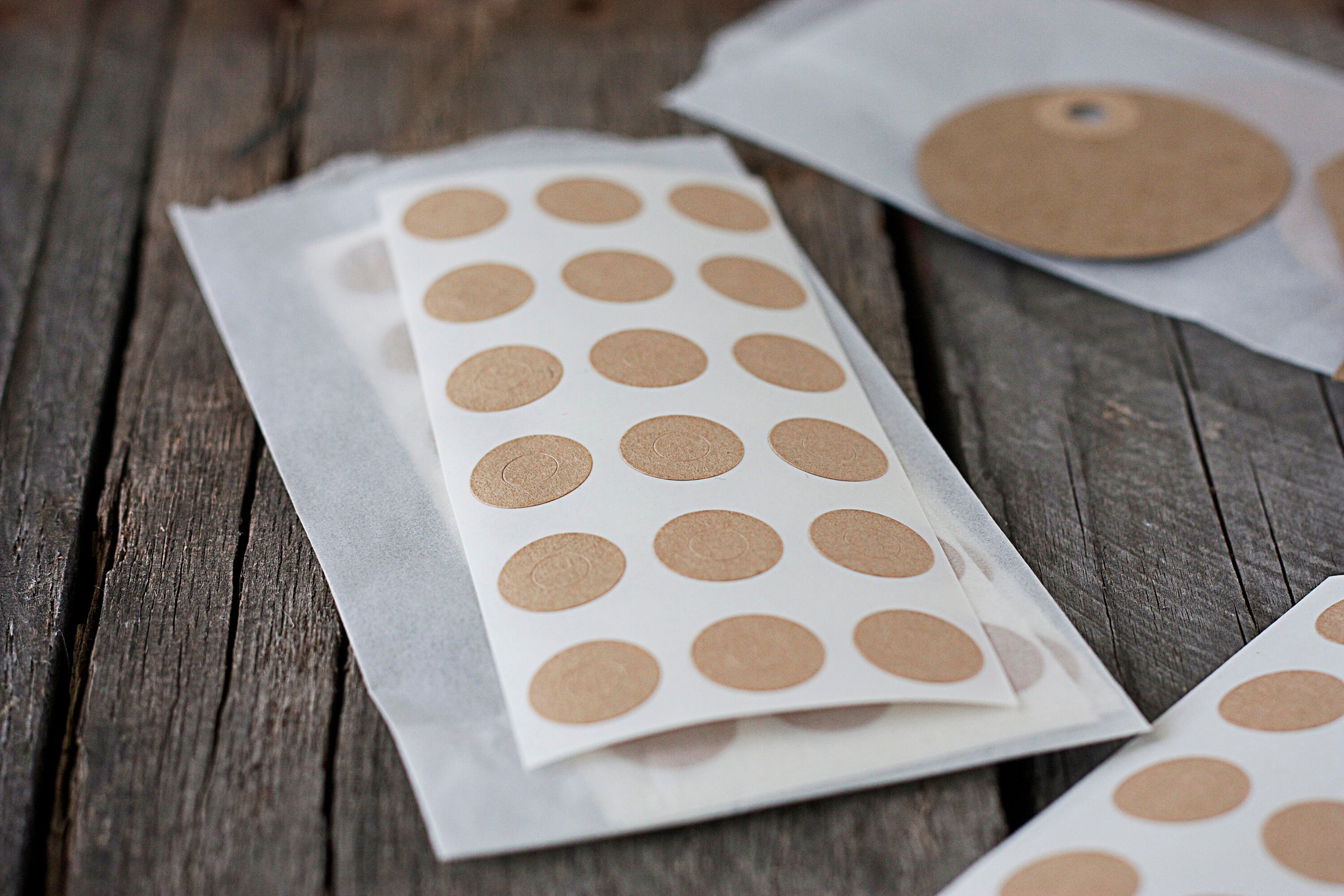 Brown Kraft Reinforcement Stickers. Hole Reinforcement | Etsy