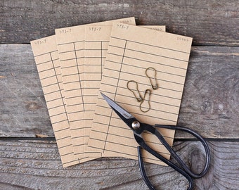 Blank Library Cards - Etsy