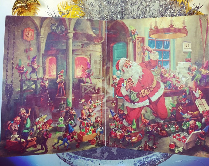 Jolly Old Santa Claus 1958 1st Edition Ideals Publication George Hinke ...