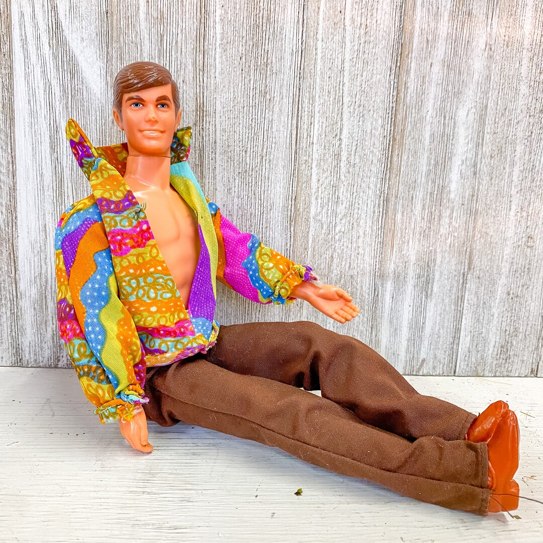 Vintage 1971 Live Action Ken Doll Mod Groovy Rocker Ken Swivel Waist ...
