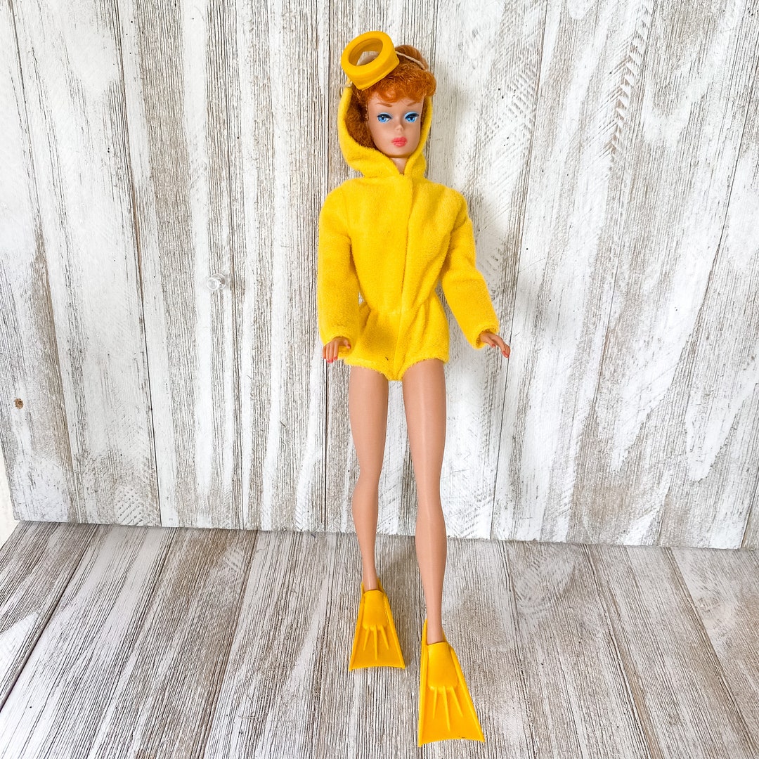 Vintage Barbie 1970 Mod Scuba-dos Set 1788 Yellow Hooded Suit Fins ...