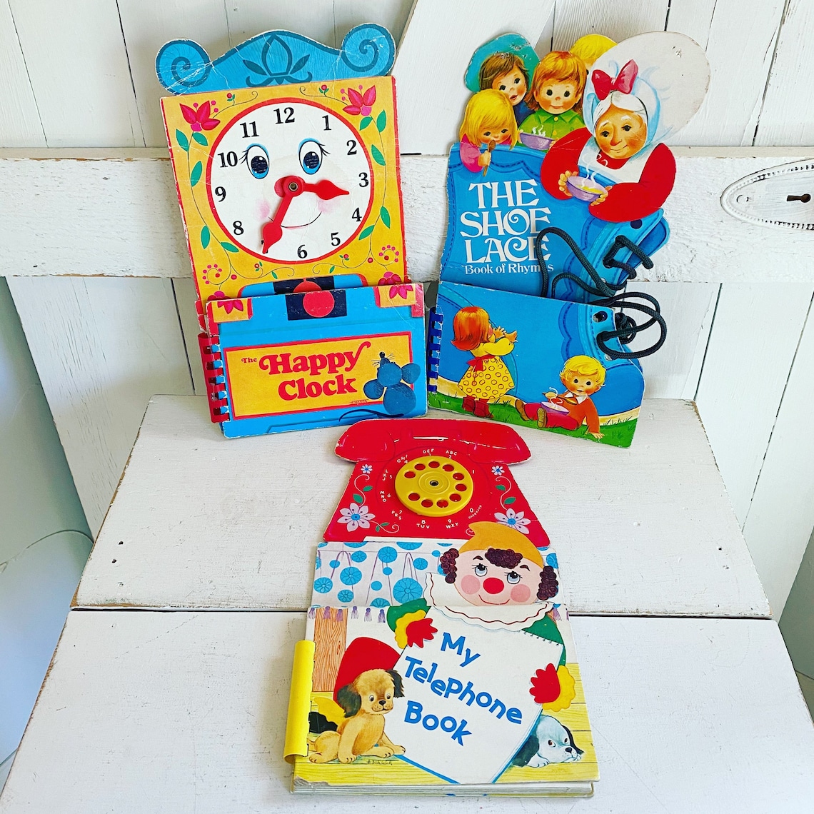 Vintage Happy Clock Book A Tuffy Book 1978 Telling Time hard - Etsy