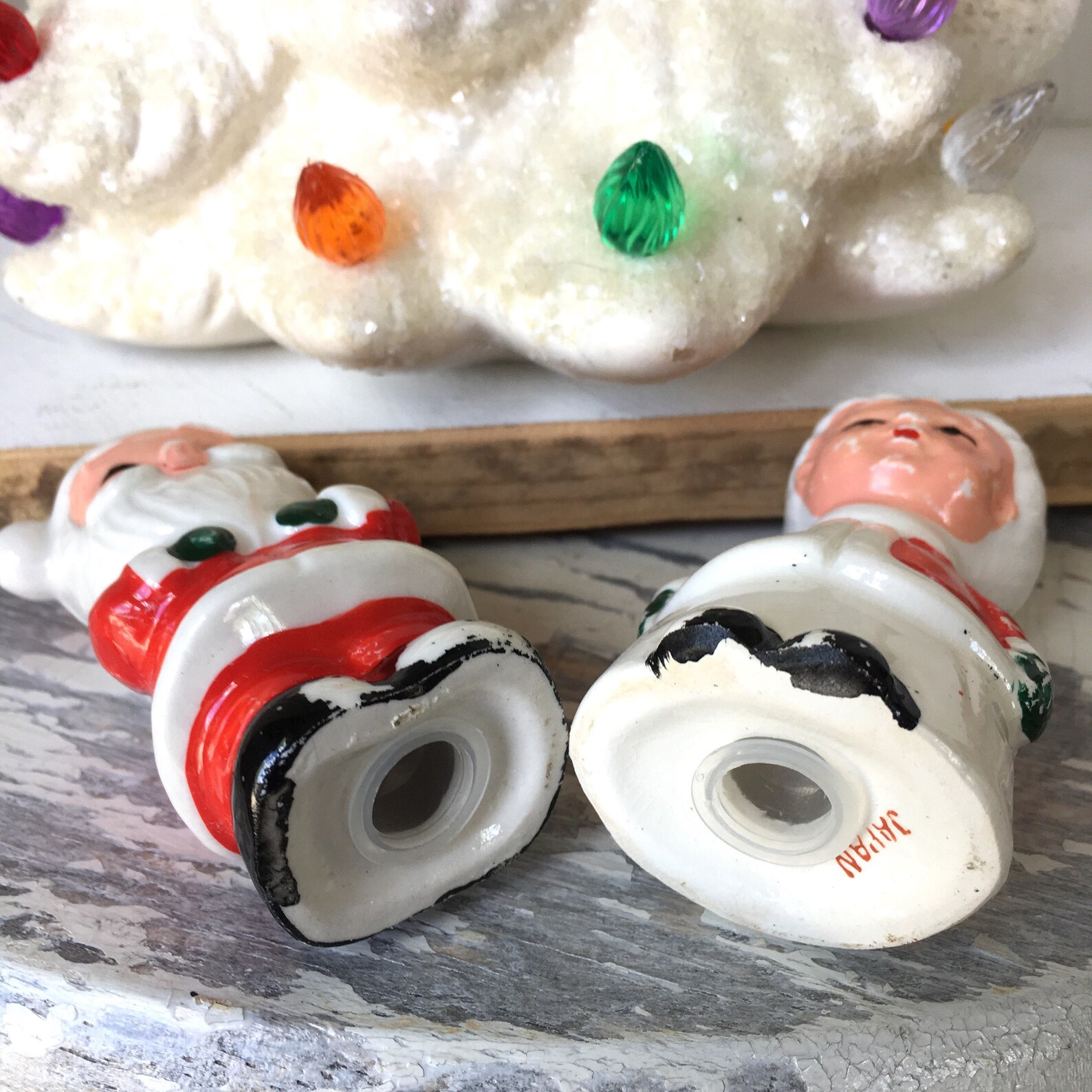 Vintage Salt & Pepper Shakers Santa Claus and Mrs. Santa Claus - Etsy