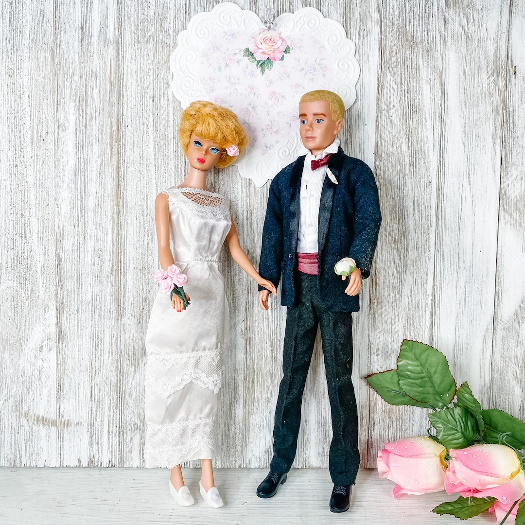 Vintage Barbie 1966 Here Comes the Bride Mattel 1665 Wedding Dress ...