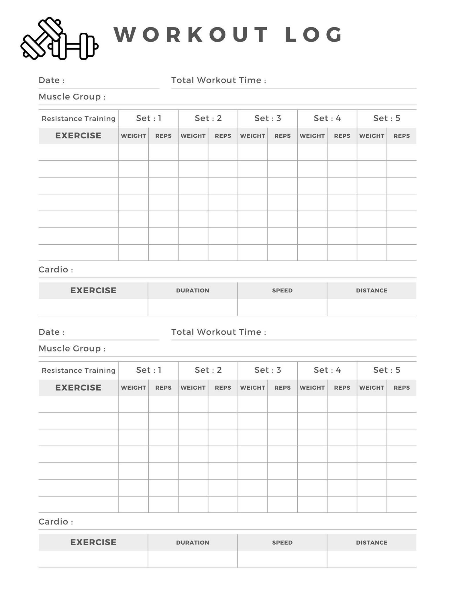 Fitness and Health Templates - Etsy
