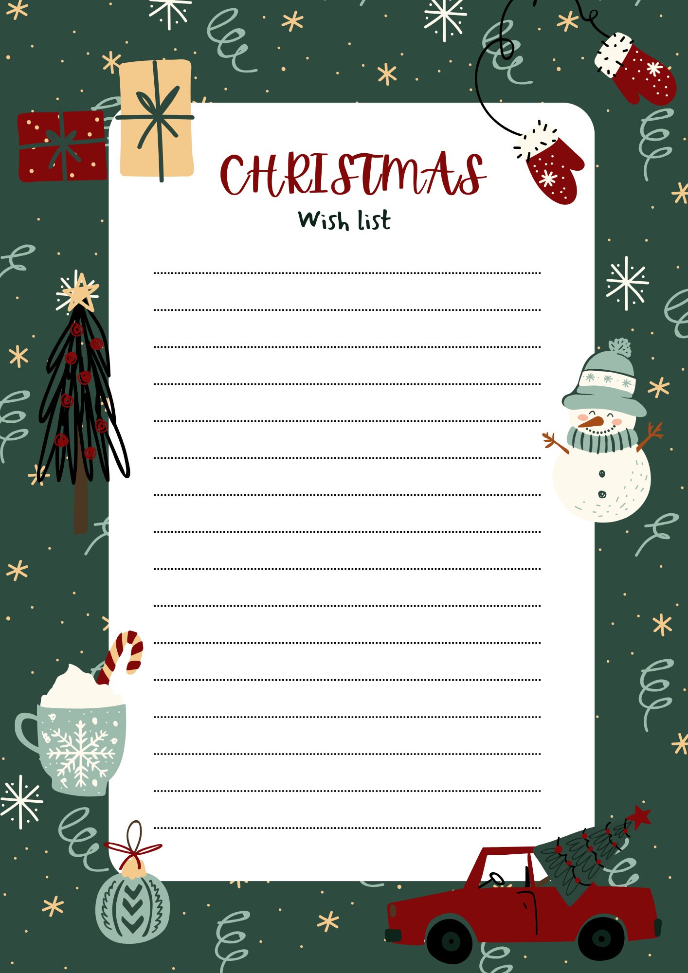 Santa Letters and Wishlist - Etsy