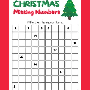 Christmas Math (younger Children) - Etsy
