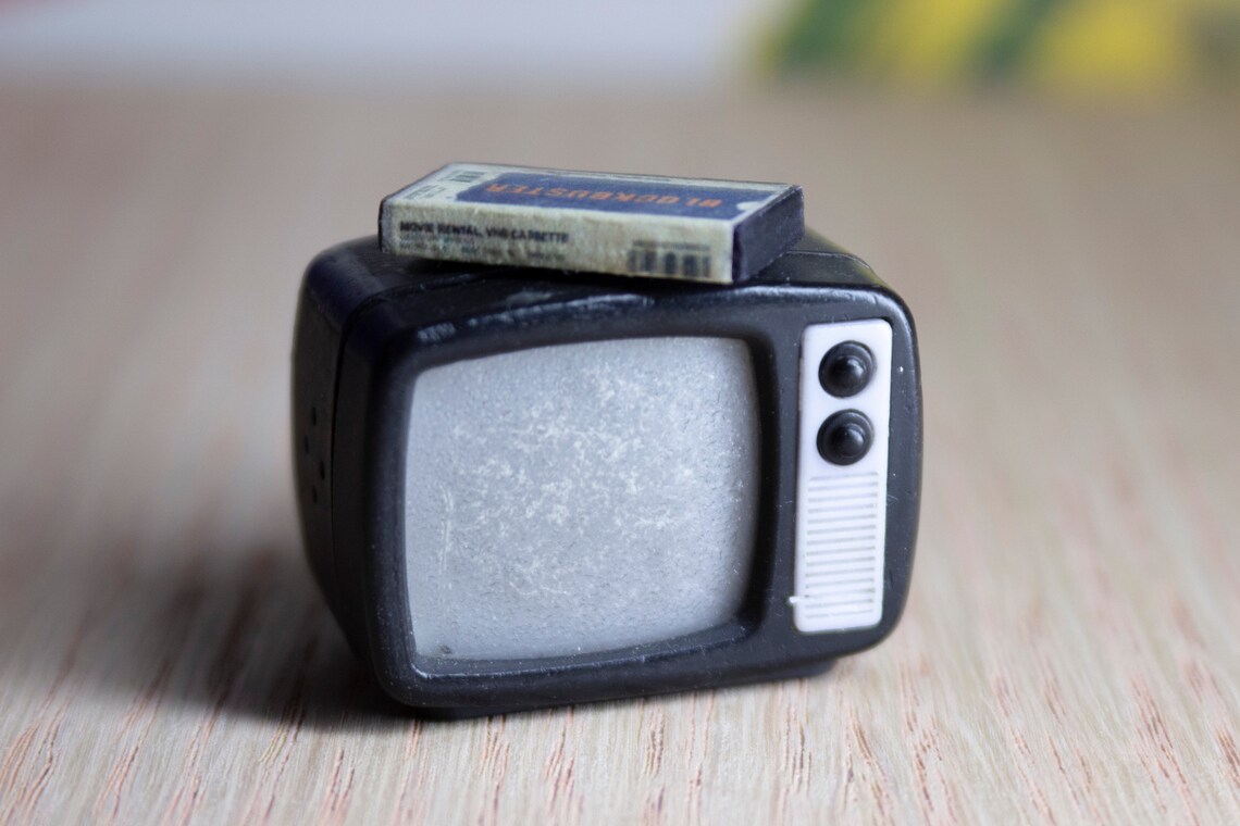 Miniature Blockbuster VHS Tape Prop: 1/6 Scale With Personalized Member ...