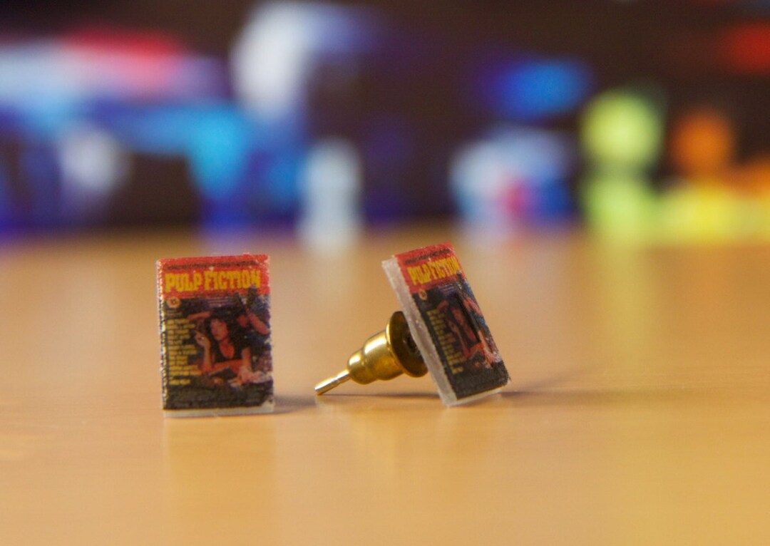 Pulp Fiction MOVIE POSTER Shrink Film Stud Earrings - Etsy