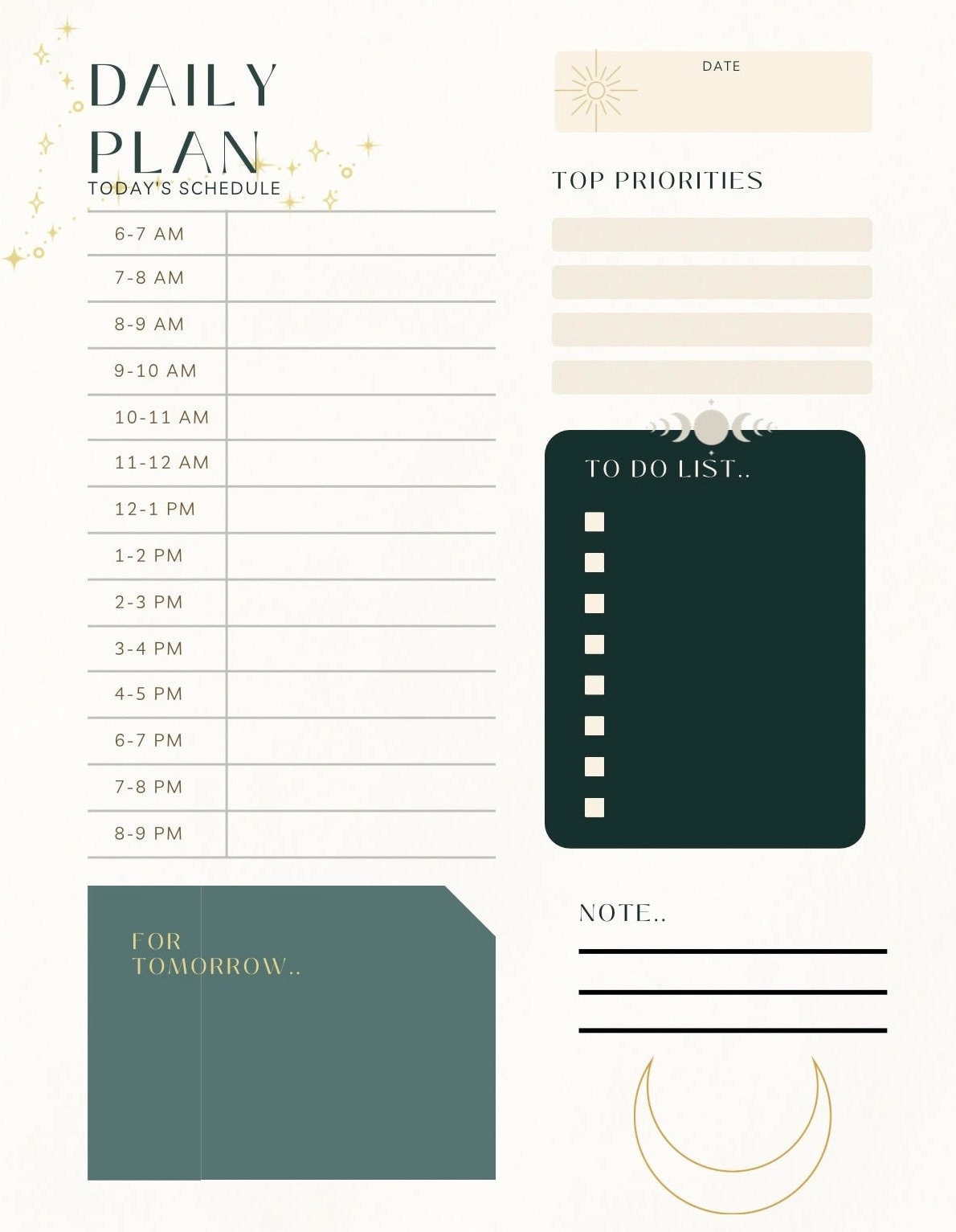 Astrology Digital Daily Planner| 2023 Moon Phases Journal| Starry ...