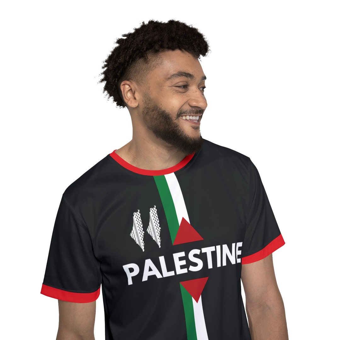Palestine Flag Map Men's Sports Jersey (AOP) Sport Gym Shirt, Gift for Him, Palestinian Tshirt ...