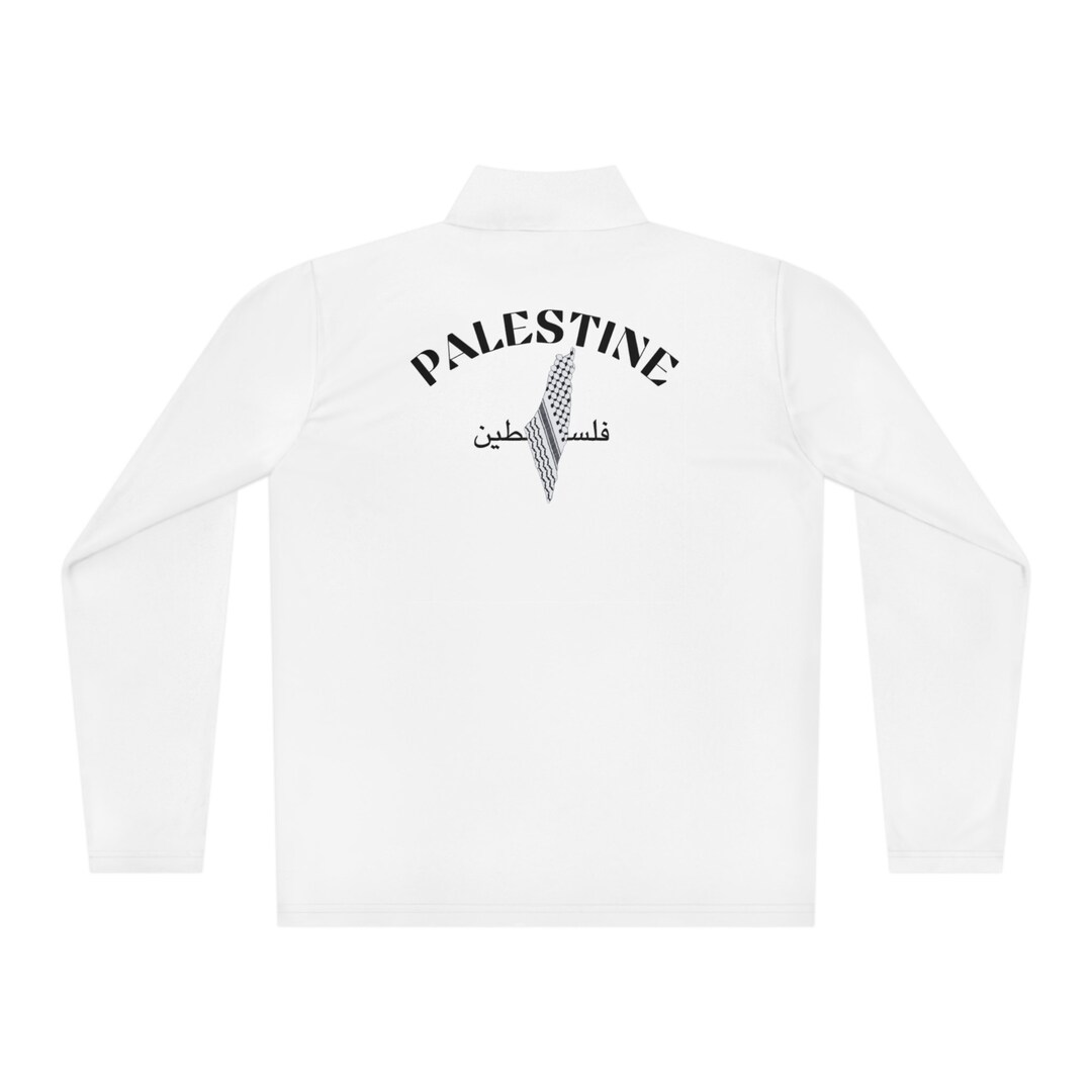 Palestine Kuffiyah Map Back Front Prints Unisex Quarter-zip - Etsy