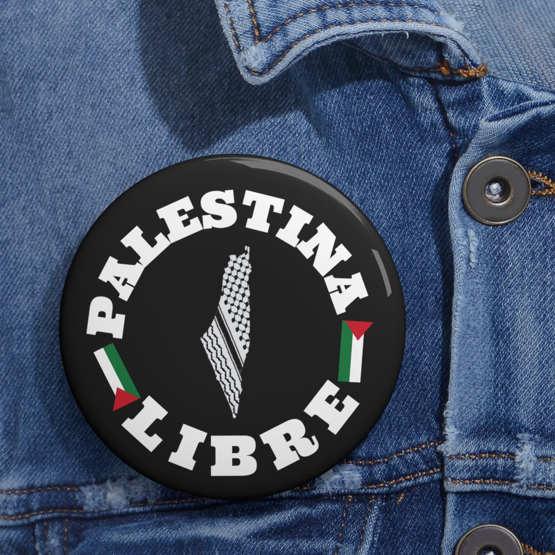 Palestina Libre Free Palestine Custom Pin Button, Palestine Pin ...