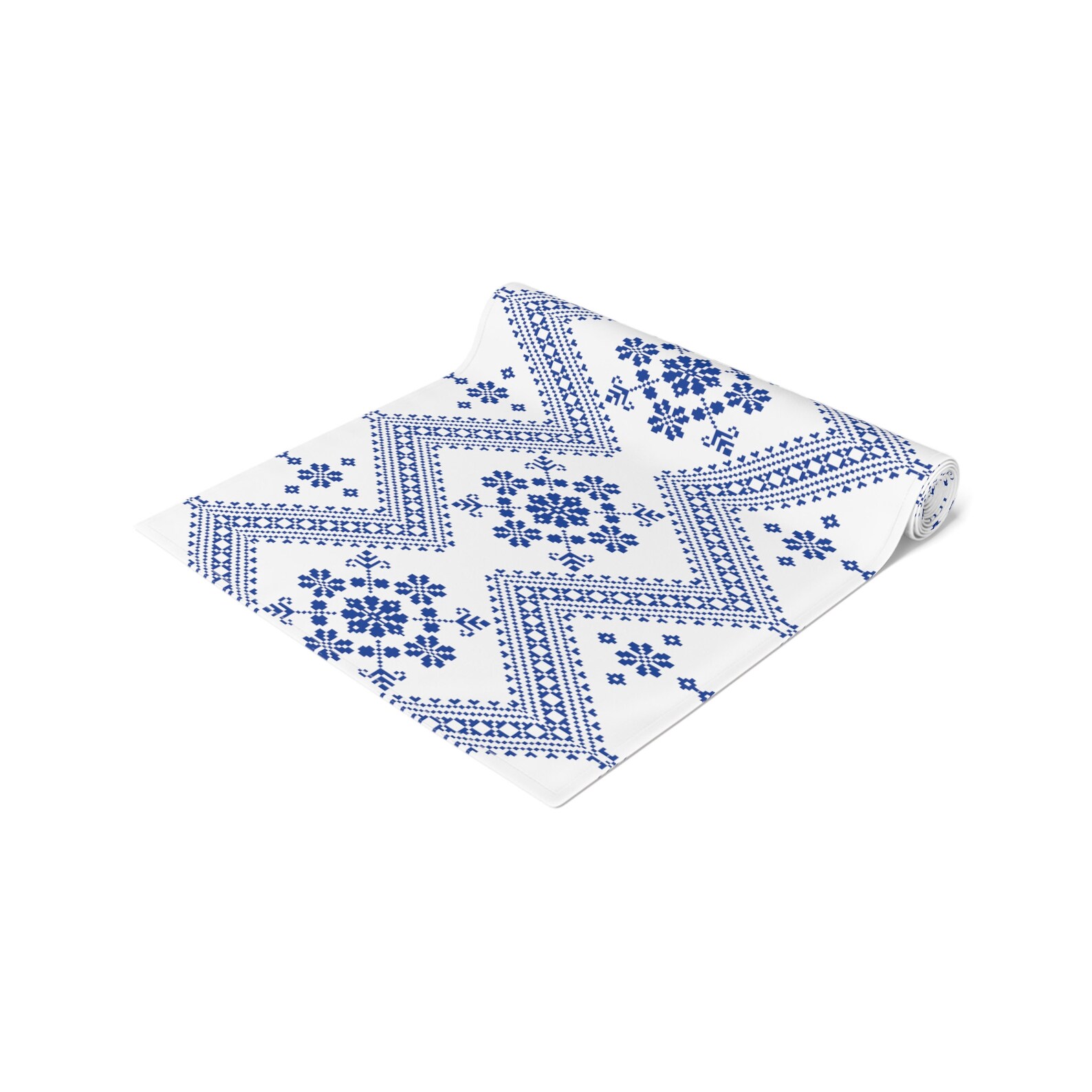 Blue Palestine Printed Tatreez Henna Table Runner (cotton, Poly), Henna ...