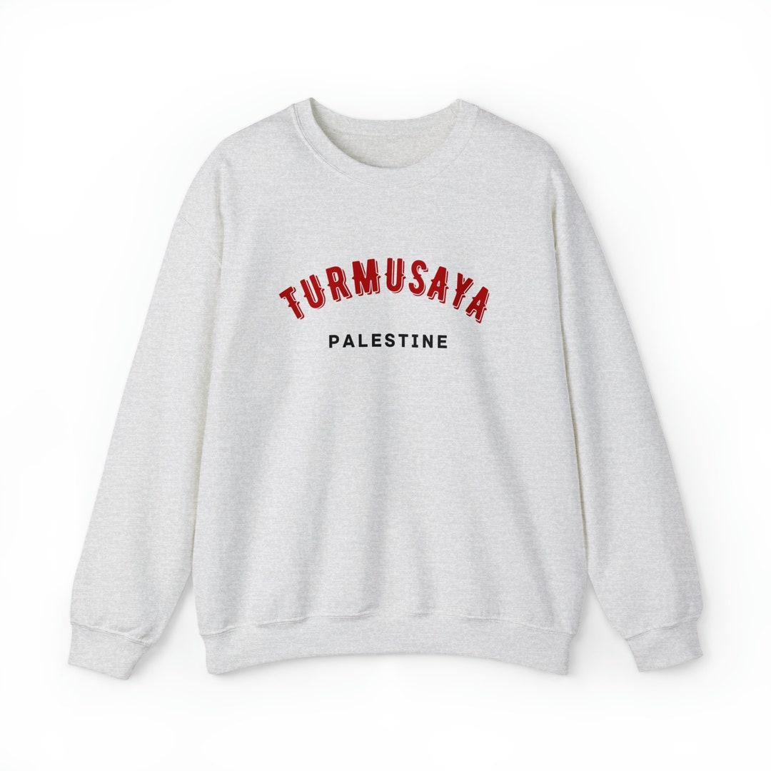 Turmusaya Palestine Unisex Heavy Blend™ Crewneck Sweatshirt, Turmusaya ...