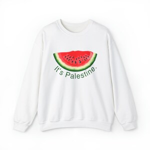 Its Palestine Watermelon Symbol Unisex Heavy Blend™ Crewneck Sweatshirt ...