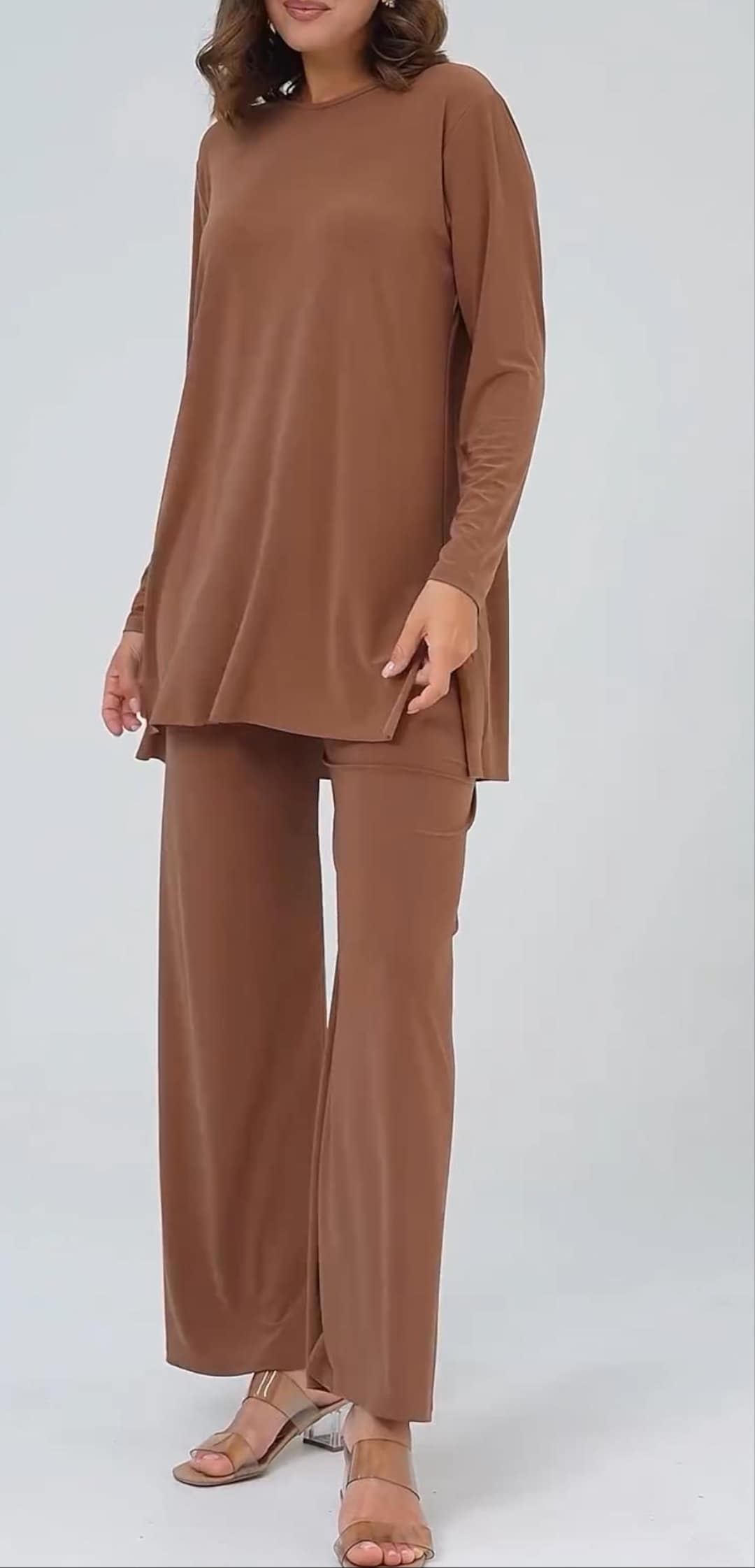 Long Sleeves Tunic and Pants Set - Etsy