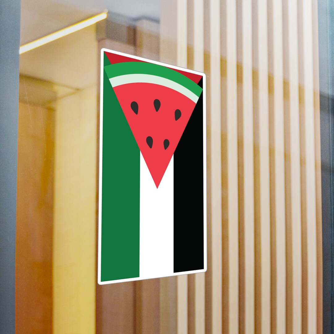 Palestine Watermelon Symbol Kiss-cut Vinyl Decals Stickers, Solidarity ...
