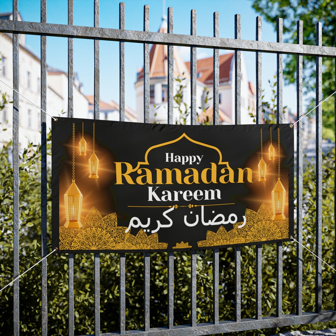 Ramadan Kareem Vinyl Banners, Ramadan Front Yard Decor, Ramadan ...