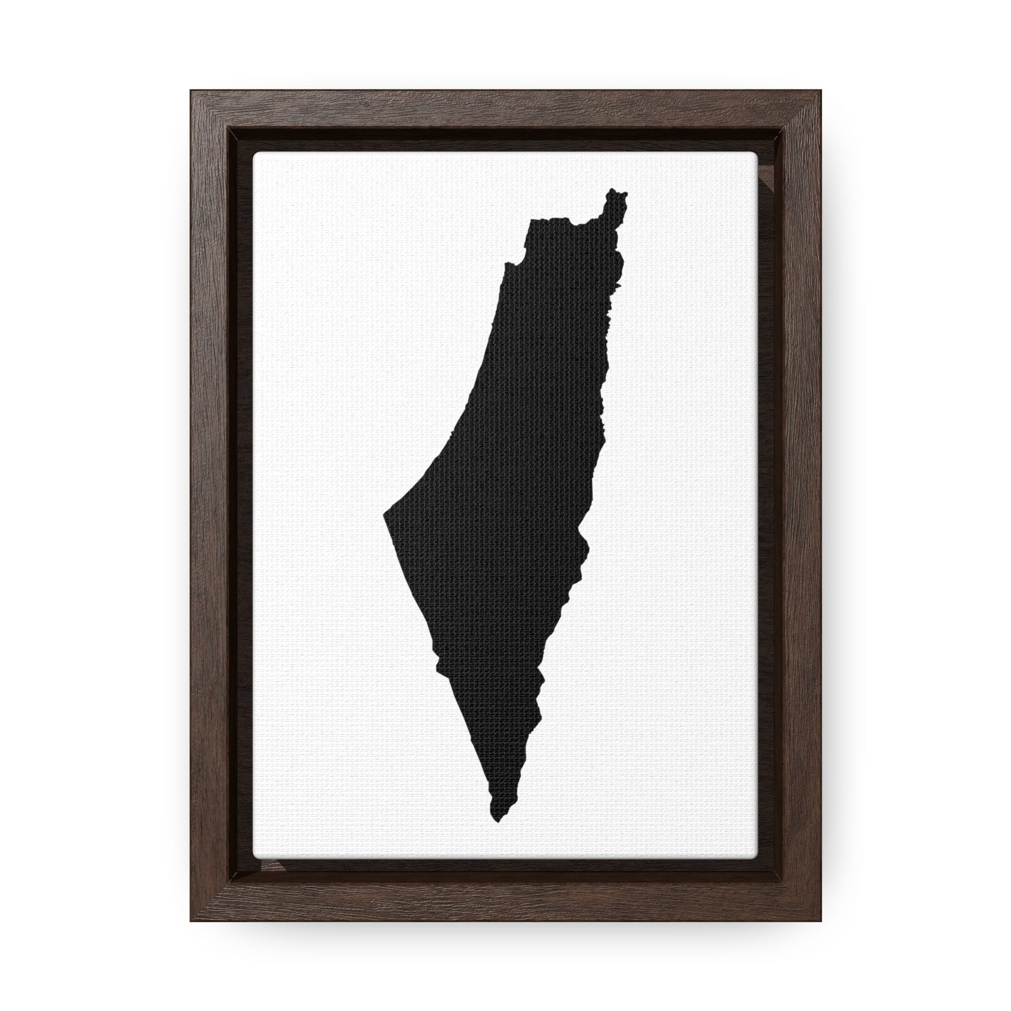Palestine Map in Black Gallery Canvas Wraps Vertical Frame - Etsy