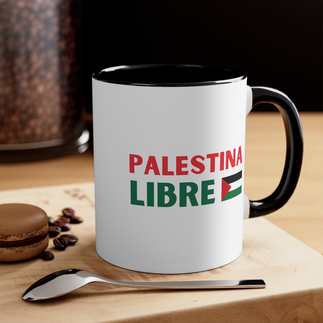 Palestina Libre Free Palestine Accent Coffee Mug, 11oz, Gift, Palestine ...