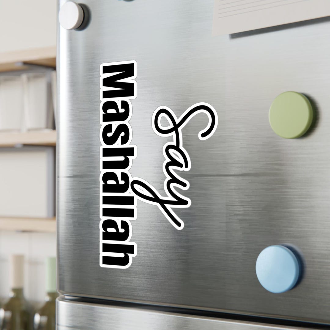 Say Mashallah Car Kiss-cut Vinyl Decals, God Bless Sticker in Arabic - Etsy