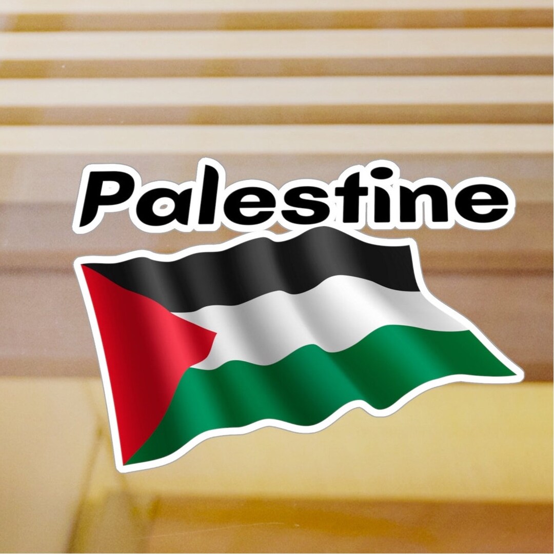 Palestine Flag Car Window Kiss-cut Vinyl Decals Stickers Waterproof Book Laptop Palestinian ...