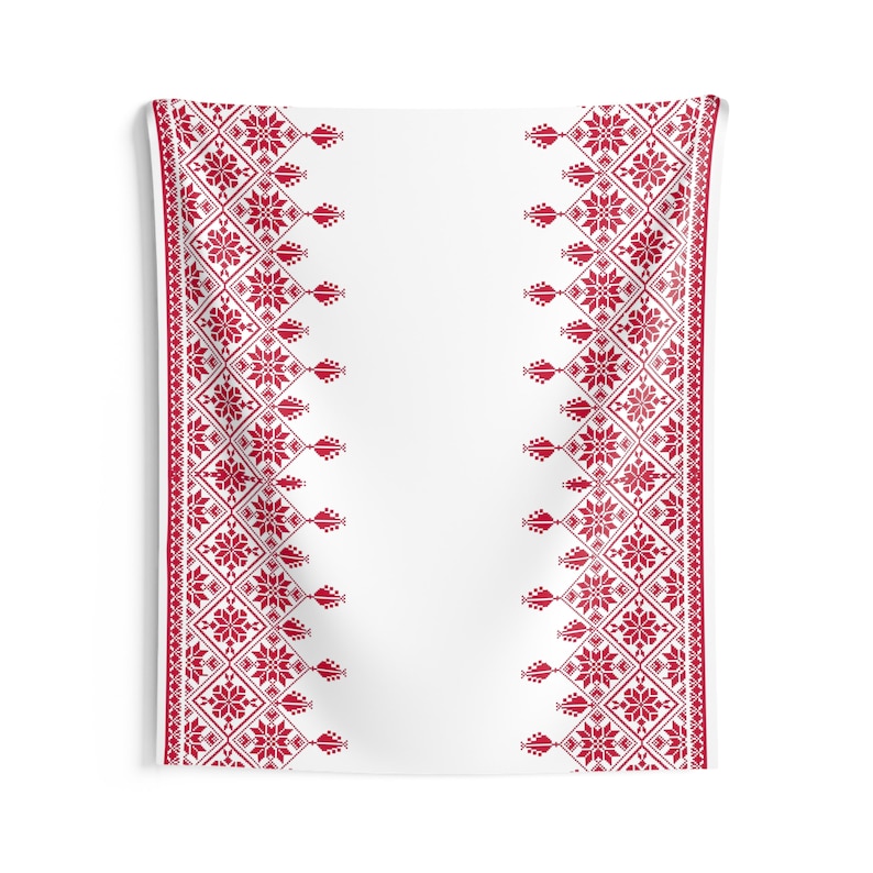 Printed Henna Tatreez Background Indoor Wall Tapestries, Henna ...