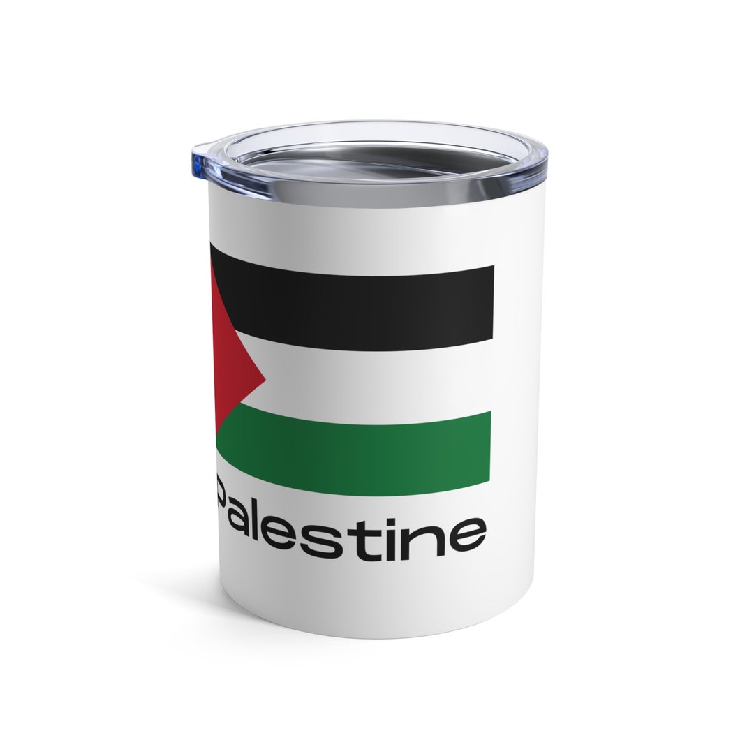 Palestine Flag Coffee Tumbler With Lid 10oz, Small Tumbler, Tumbler ...