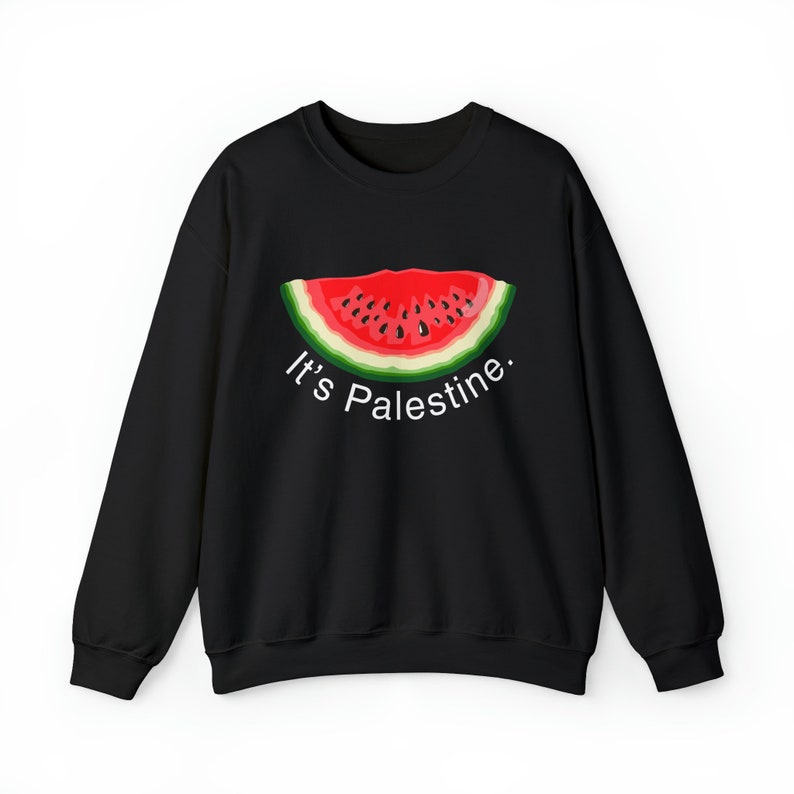 Its Palestine Watermelon Symbol Unisex Heavy Blend™ Crewneck Sweatshirt ...
