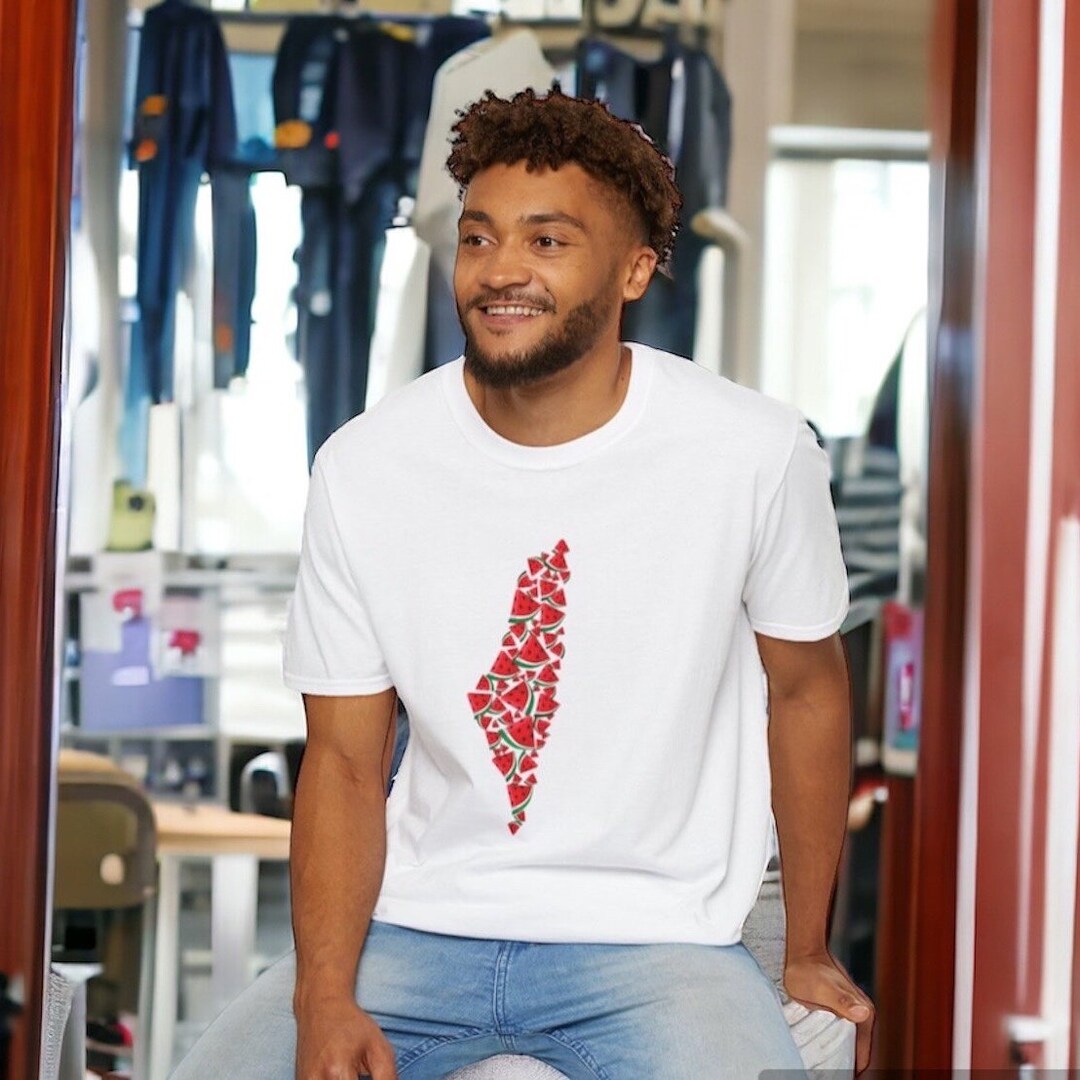 Watermelon Palestine Symble Unisex Softstyle T-shirt, Shirt for ...