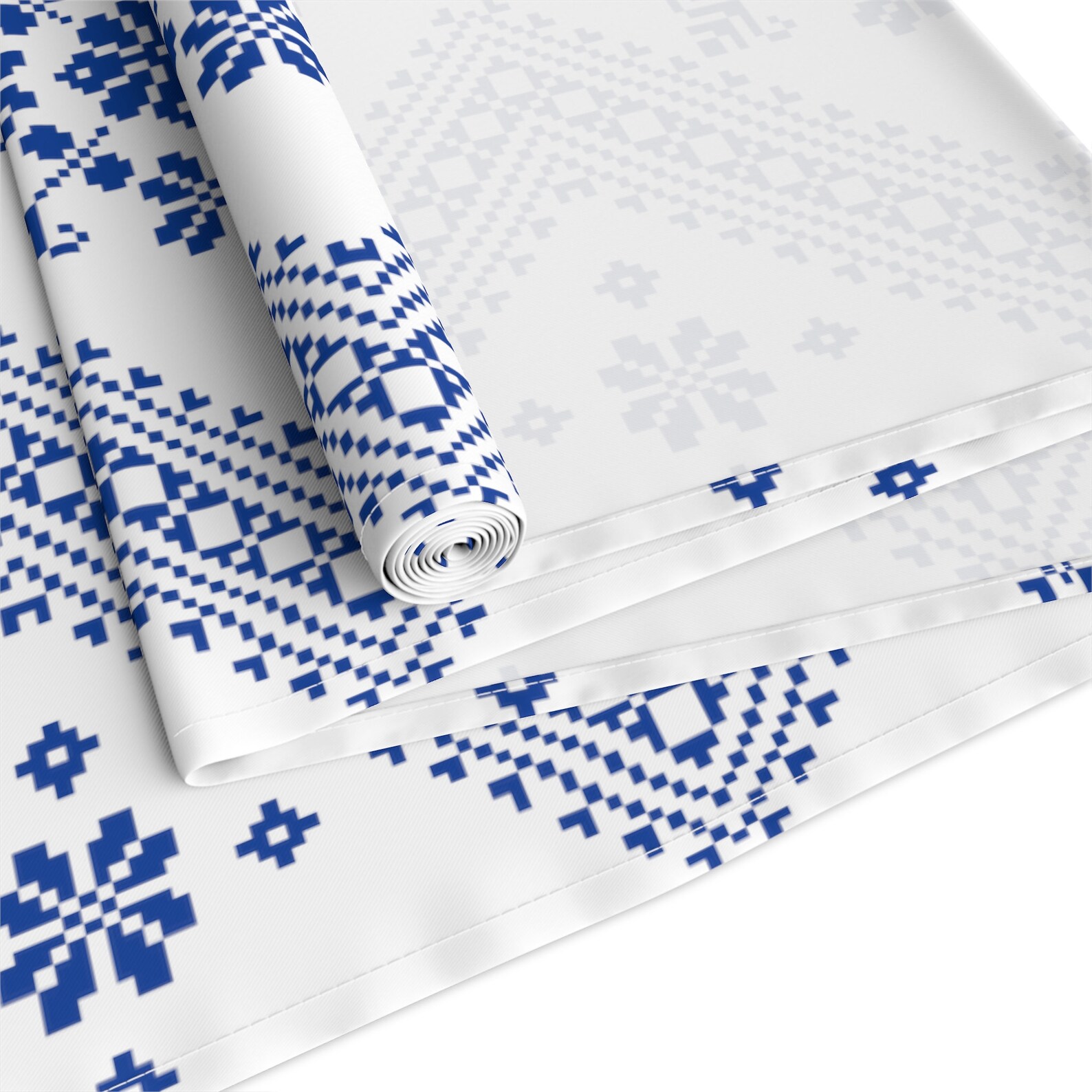 Blue Palestine Printed Tatreez Henna Table Runner (cotton, Poly), Henna ...