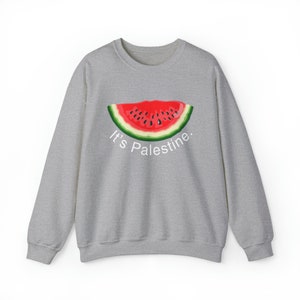 Its Palestine Watermelon Symbol Unisex Heavy Blend™ Crewneck Sweatshirt ...