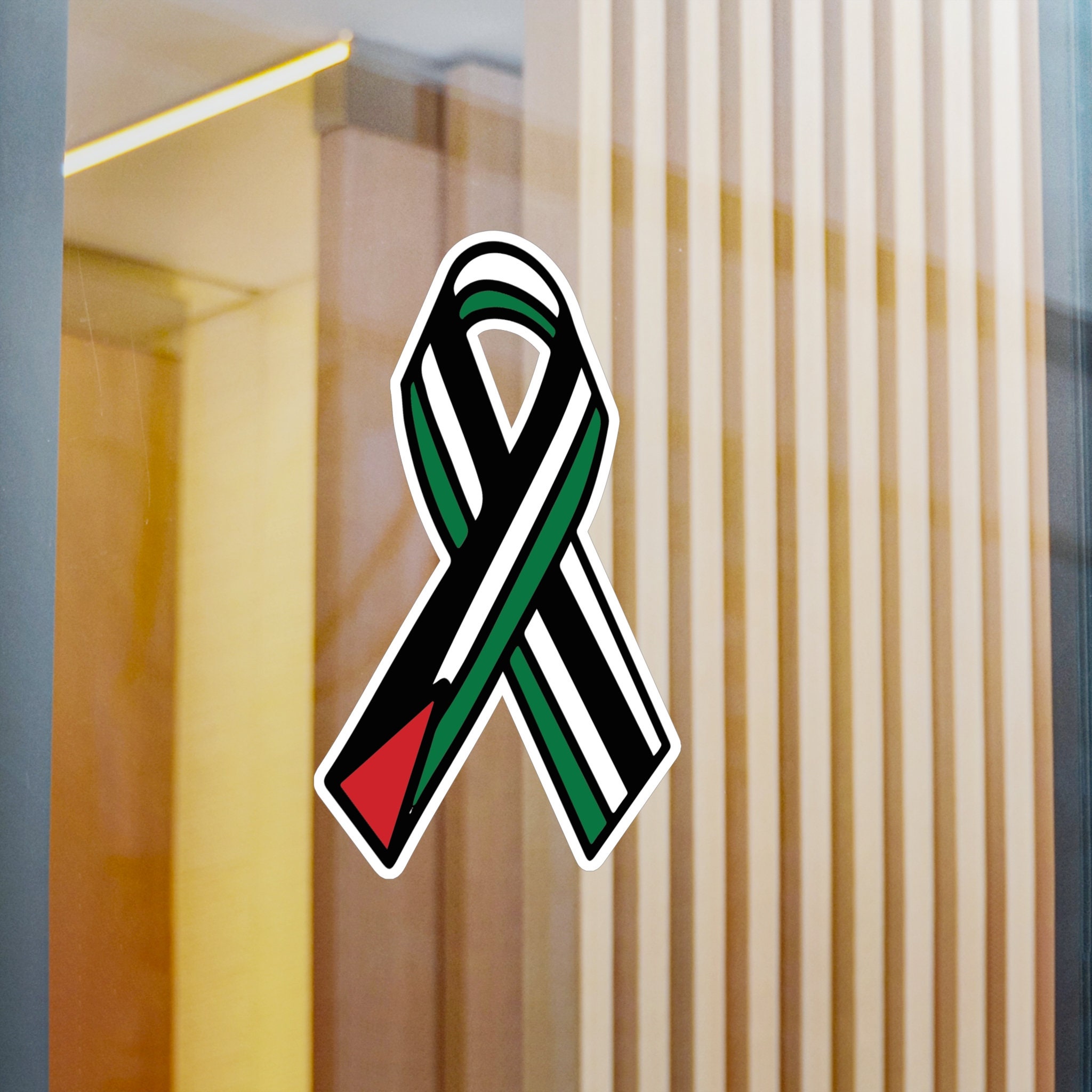 Palestine Cancer Awareness Ribbon Vinyl Decal Car Sticker Window ...