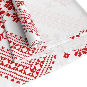 Palestine Tatreez Printed Embroidery 16in X 72in Table Runner (cotton ...