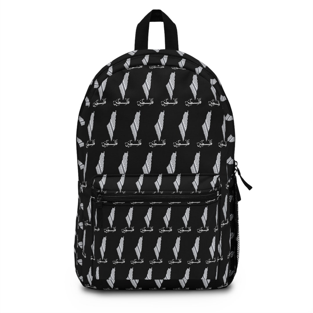 Palestine Map Backpack School Backpack Black Backpack - Etsy
