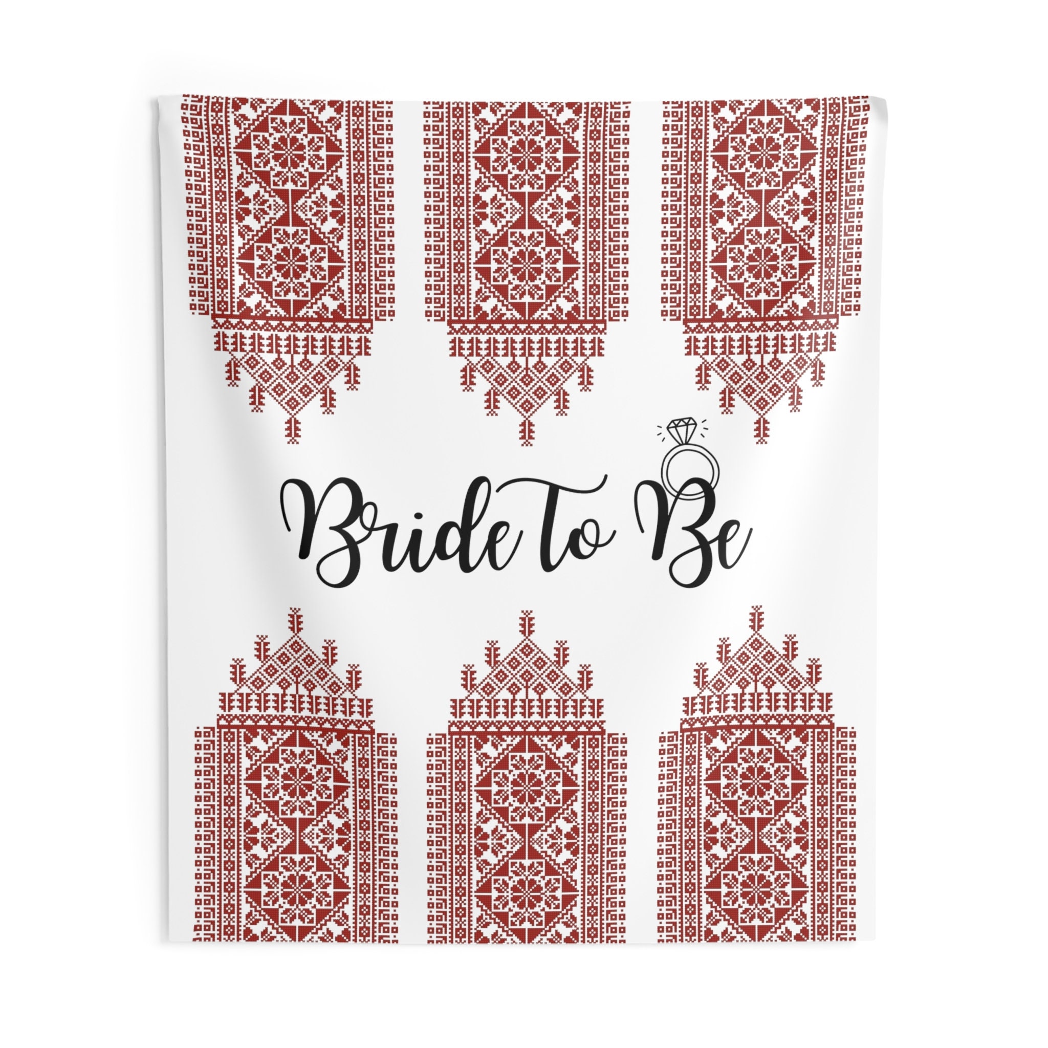 Henna Backdrop Bride to Be Personalized Indoor Wall Tapestries, Henna ...