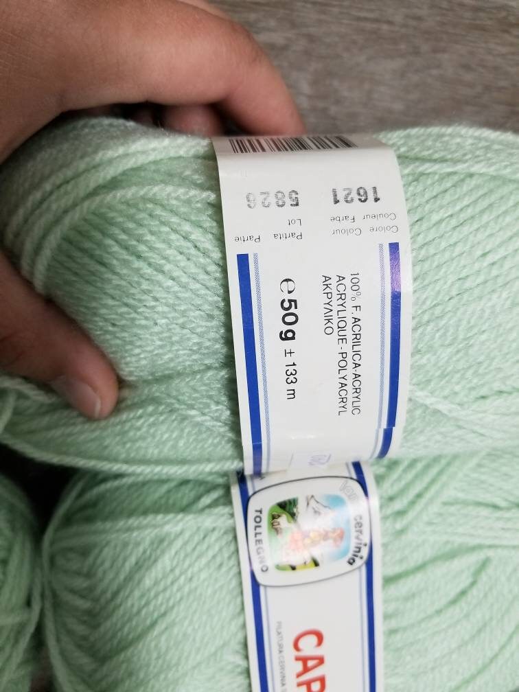 Filati Cervinia Yarn in Color Partita seafoam Green Lot of 6 - Etsy