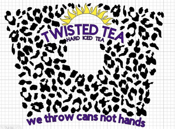 Twisted Tea Leopard Print Cup Wrap - Etsy