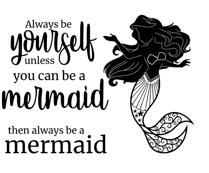 Always Be Yourself Mermaid Svg - Etsy