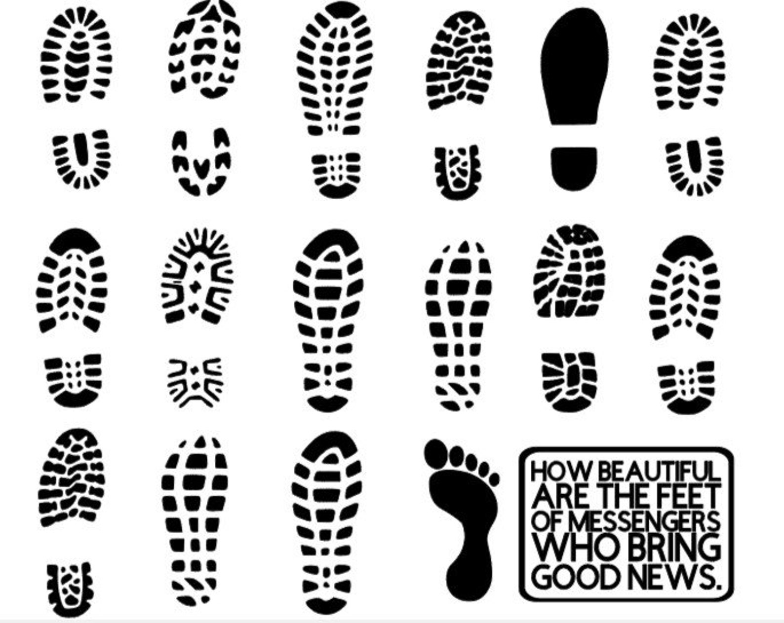 How Beautiful Are the Feet Svg - Etsy