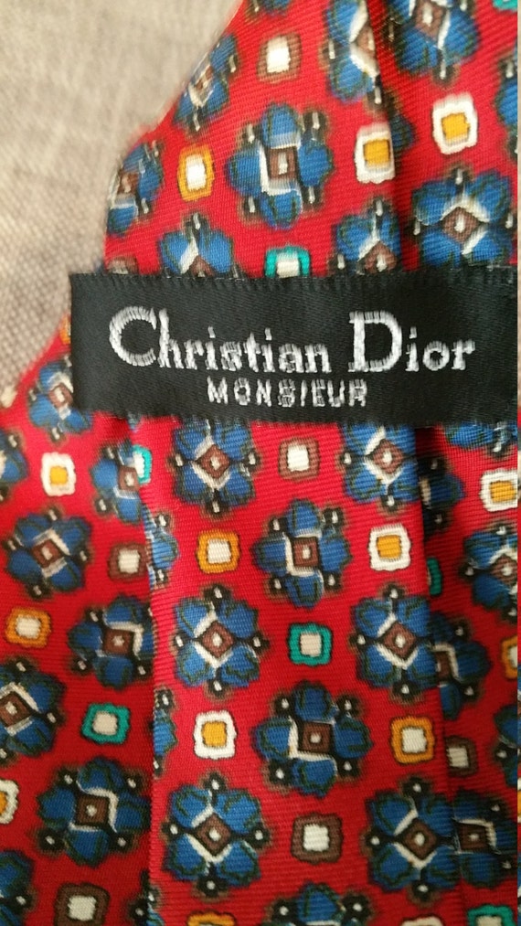 Christian Dior Monsieur 100% Silk. Made in USA Necktie - Gem