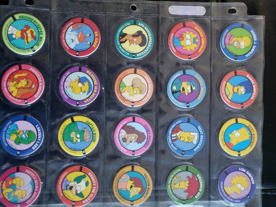 SKYBOX Simpsons POGS - Etsy