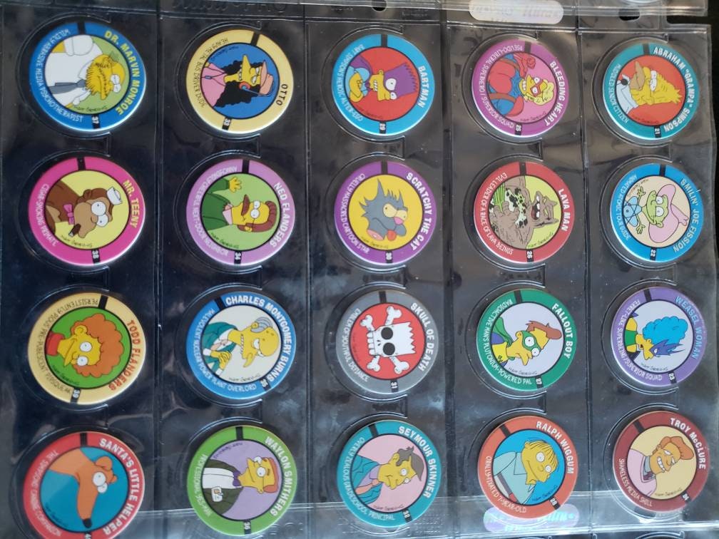 SKYBOX Simpsons POGS - Etsy