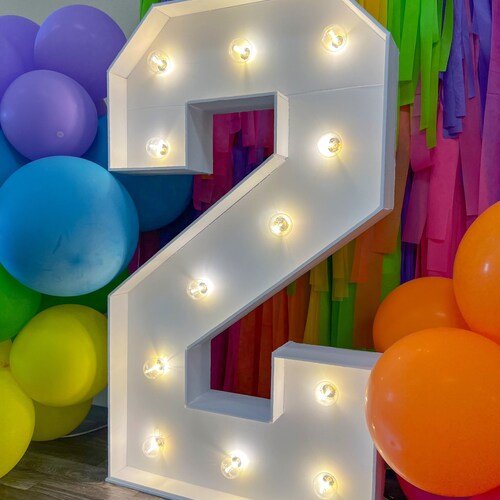 Marquee Light up Numbers - Etsy