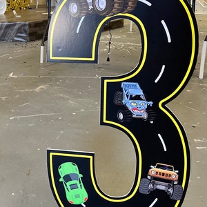 2D Giant Number or Letter 3 Feet Tall party Prop Custom to Any Birthday ...