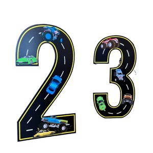 2D Giant Number or Letter 3 Feet Tall party Prop Custom to Any Birthday ...