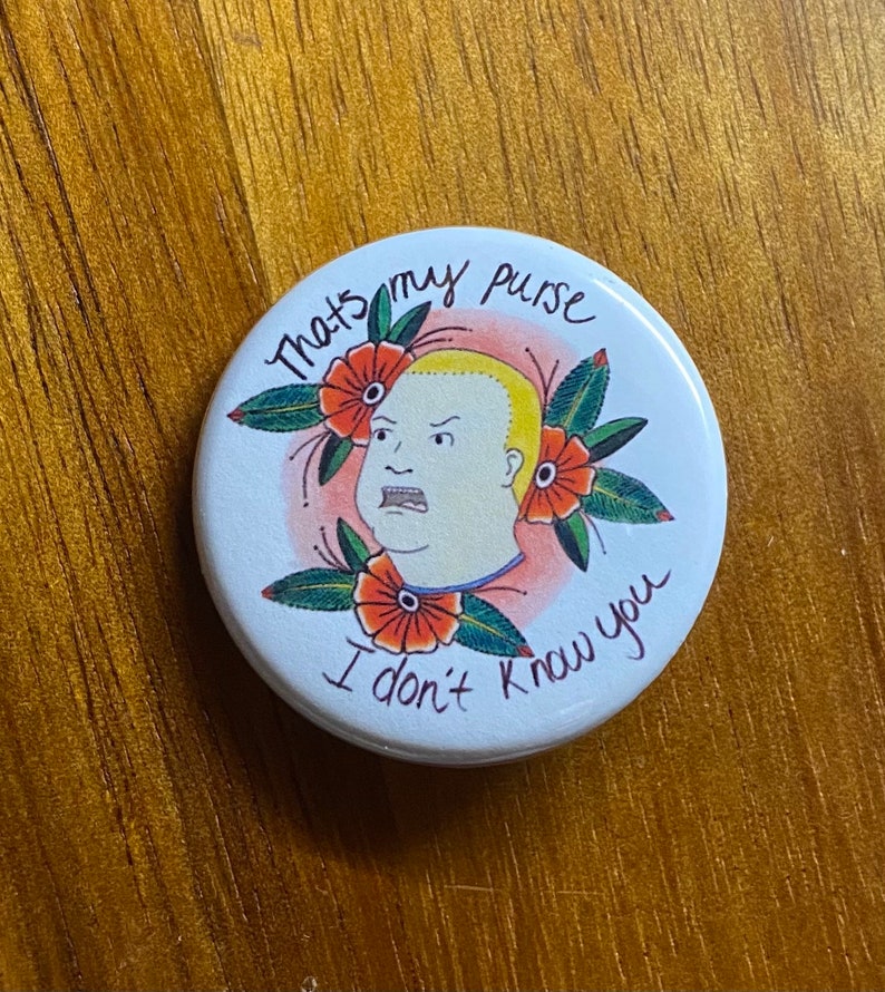 KOTH Bobby Hill Pin Back Button - Etsy