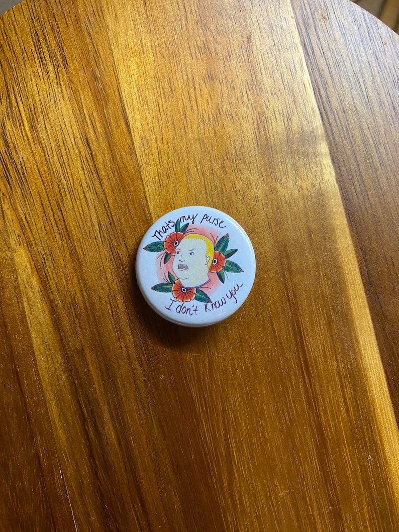 KOTH Bobby Hill Pin Back Button - Etsy
